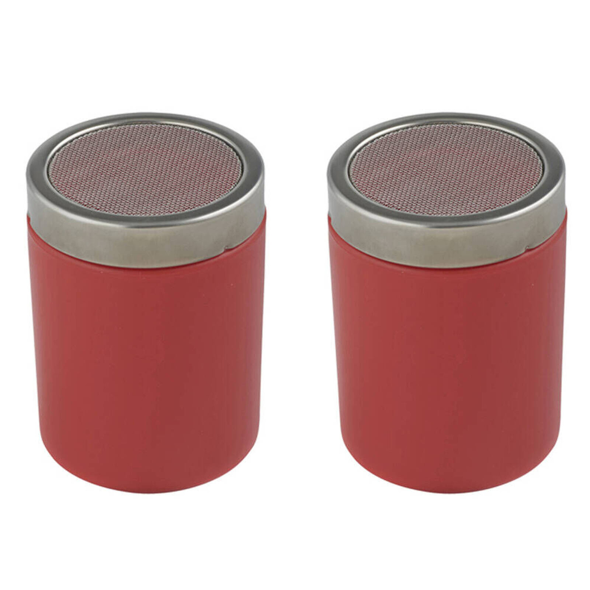 2PK Crema Pro Cocoa Shaker Powder Duster Kitchen/Barware - Red ...