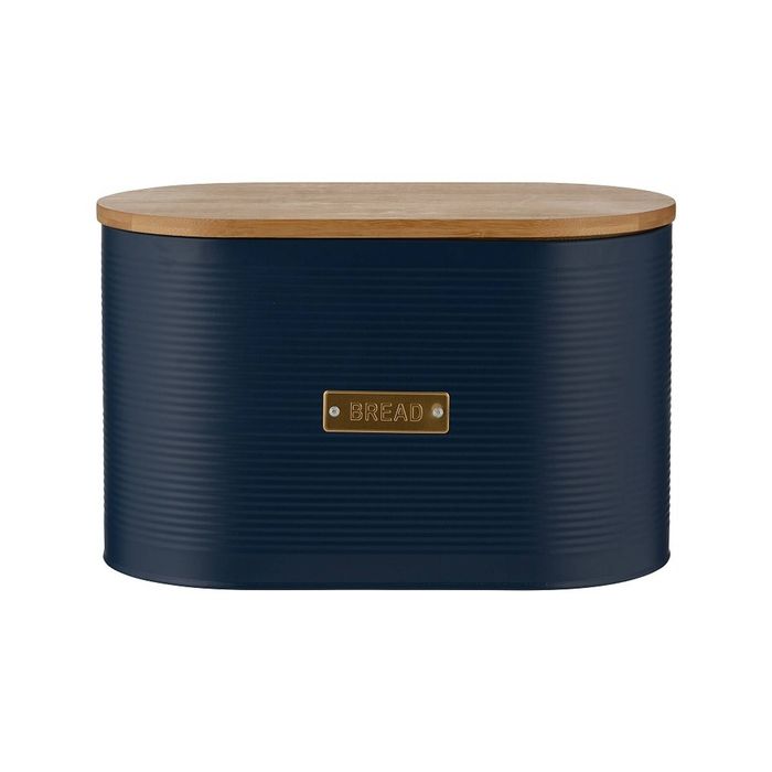 Typhoon Living Metal Bread Bin - Navy - Bunnings Australia