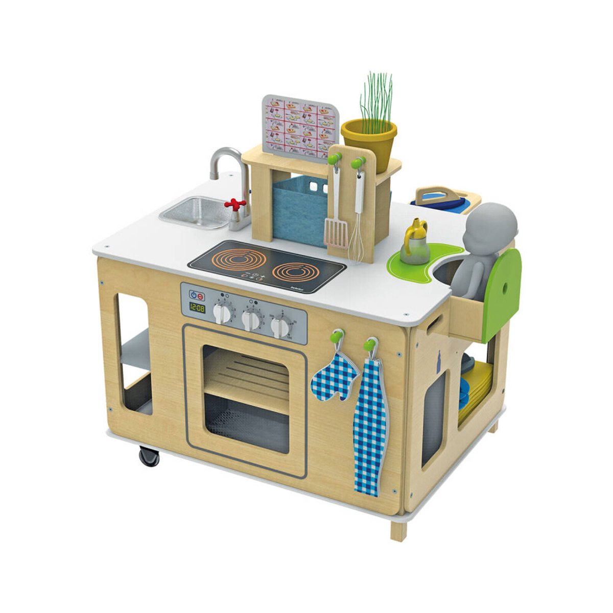Beleduc All-in-One Home Play Centre Playset Pretend Kitchen Kids ...