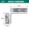 Carinya 210 x 130mm Galvanised Angle Bracket - Bunnings Australia