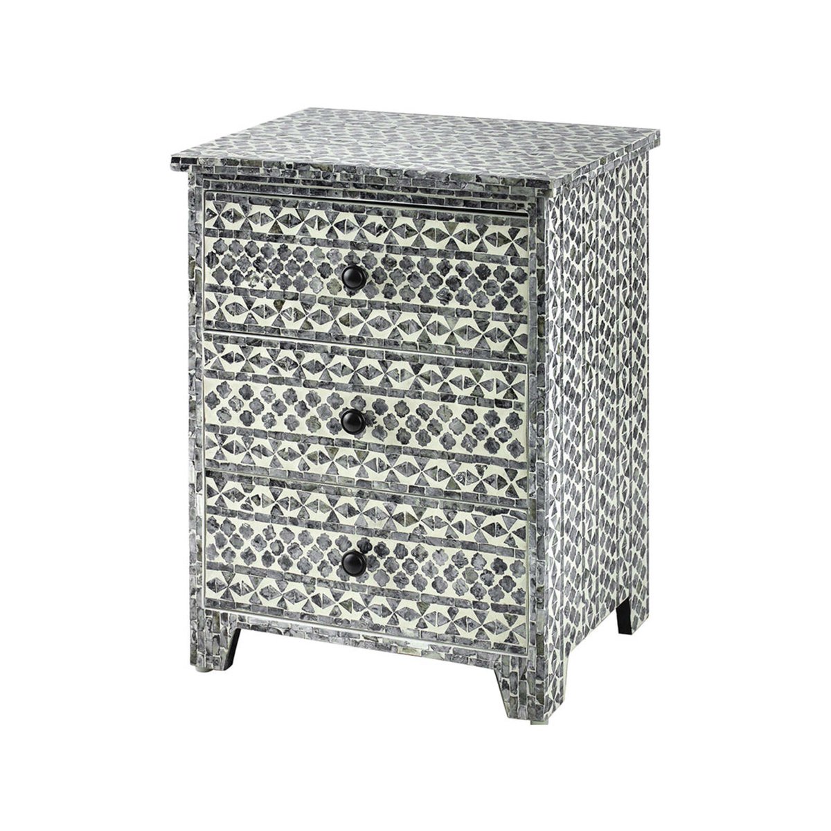 Victoria shell inlay Side Table - Bunnings Australia