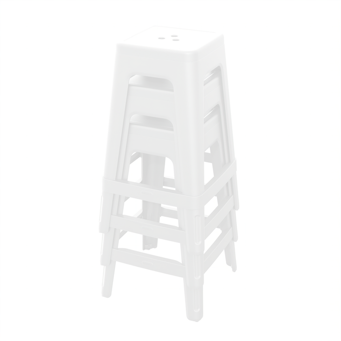 Keter Lucca Indoor/Outdoor Bar Stool - White - Bunnings New Zealand