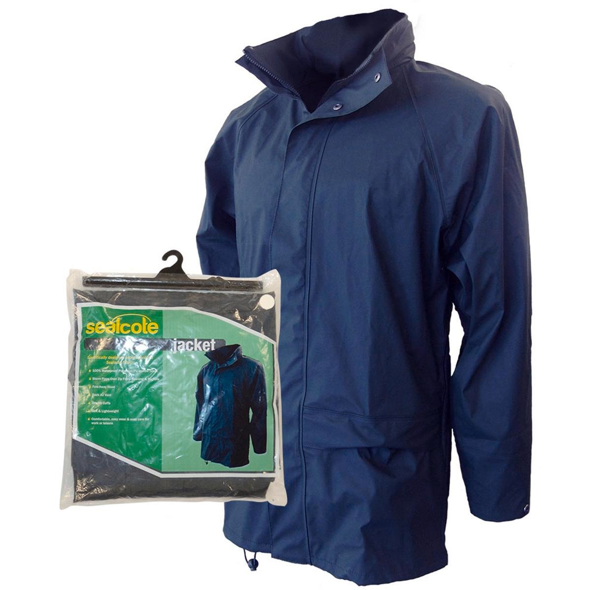 Sealcote Navy Wet Weather Jacket - Large - Bunnings New Zealand