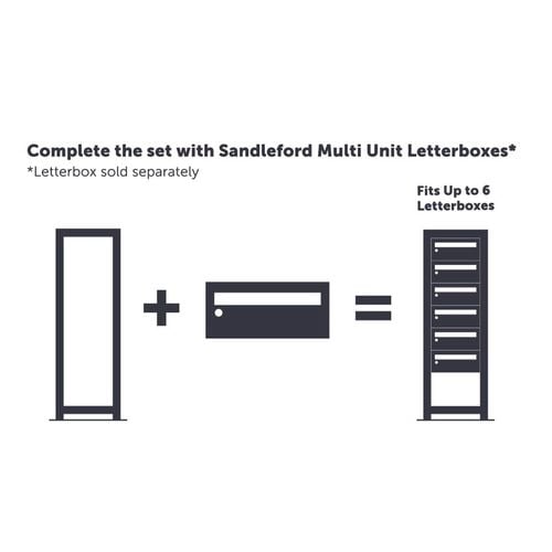 Sandleford Black Multi Unit Letterbox - Bunnings New Zealand