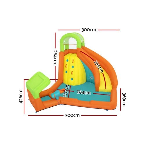 Bestway 4.26 X 3.69m Kids Pool Slide Inflatable Water Park Jumping ...