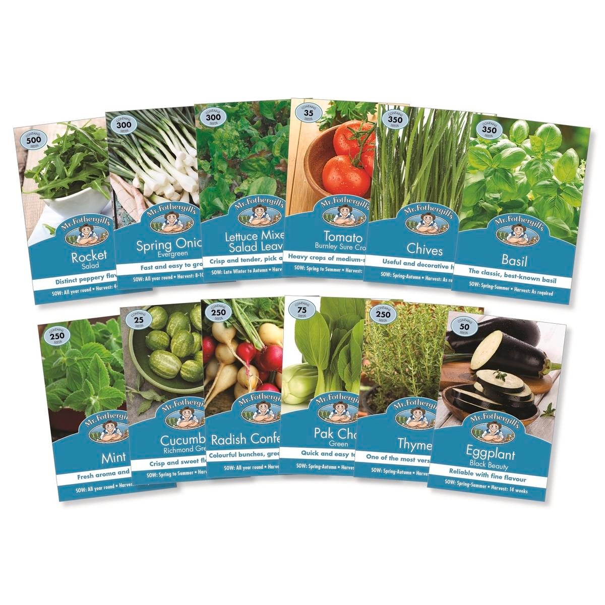 Mr Fothergill's Assorted Spring Seed Packets - Bunnings New Zealand