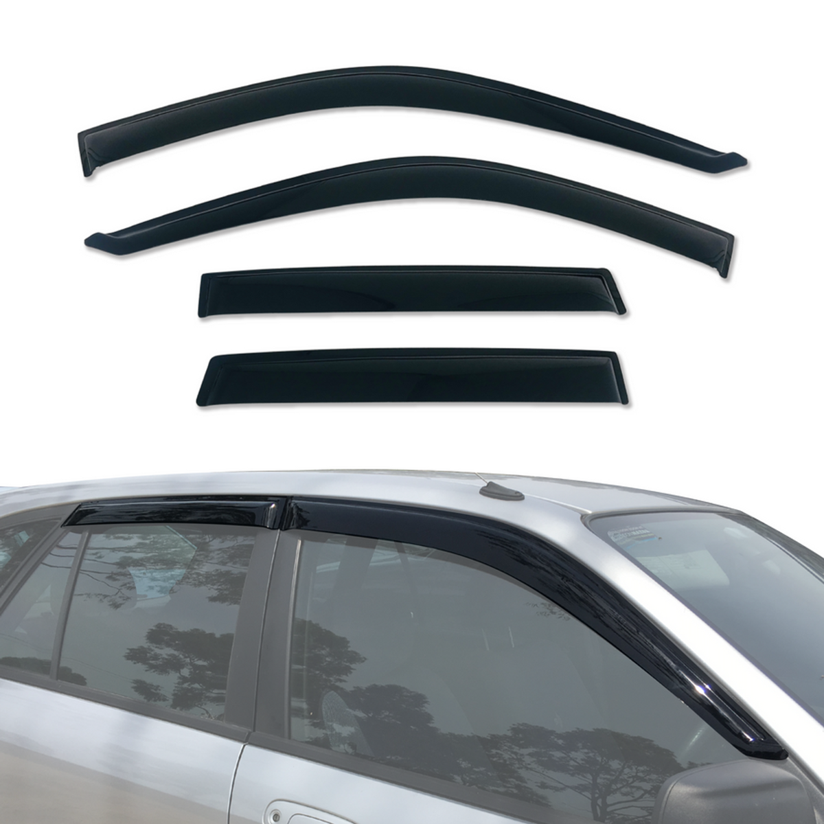 AUSGO Luxury Weather Shields for Ford Laser Hatch 5dr 1998-2002 ...