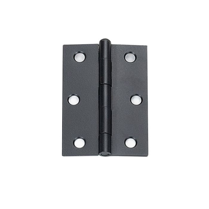 Delf 85mm Black Fixed Pin Butt Hinge - 12 Pack - Bunnings Australia