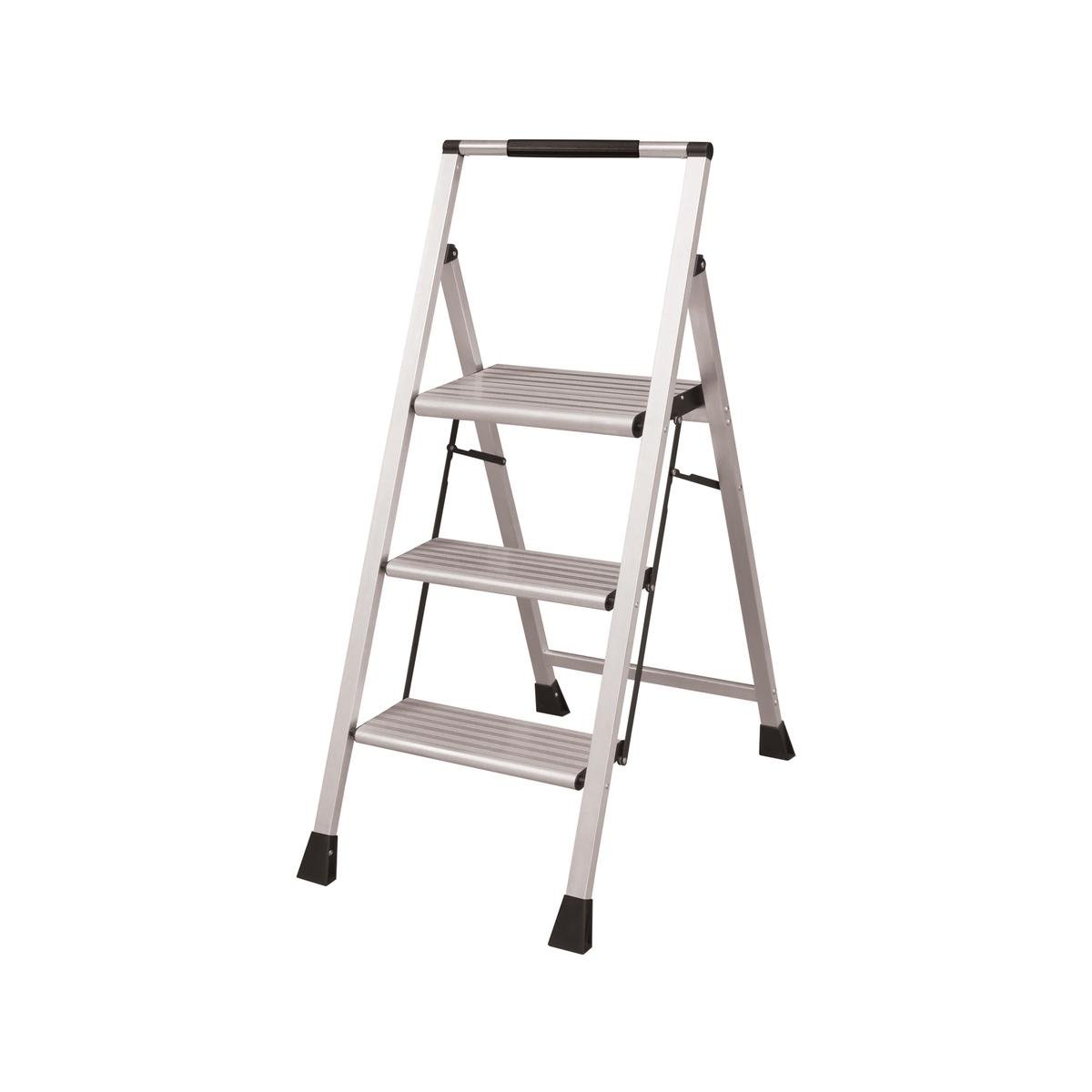 Syneco 100kg 3 Step Domestic Slim Line Aluminium Ladder - Bunnings ...