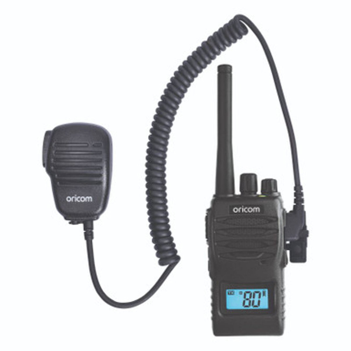 Oricom UHF5400BK-SPK Splashproof 5 Watt Handheld UHF CB Radio with ...