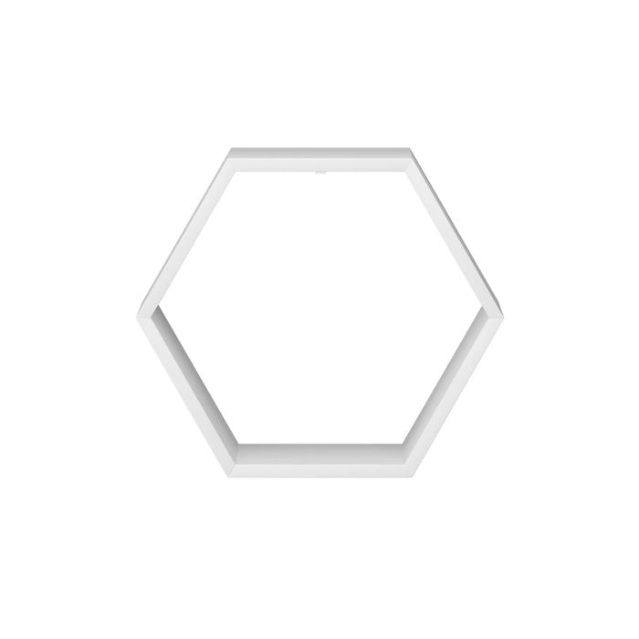 Flexi Storage White Matt Hexagonal Shelf - Bunnings New Zealand