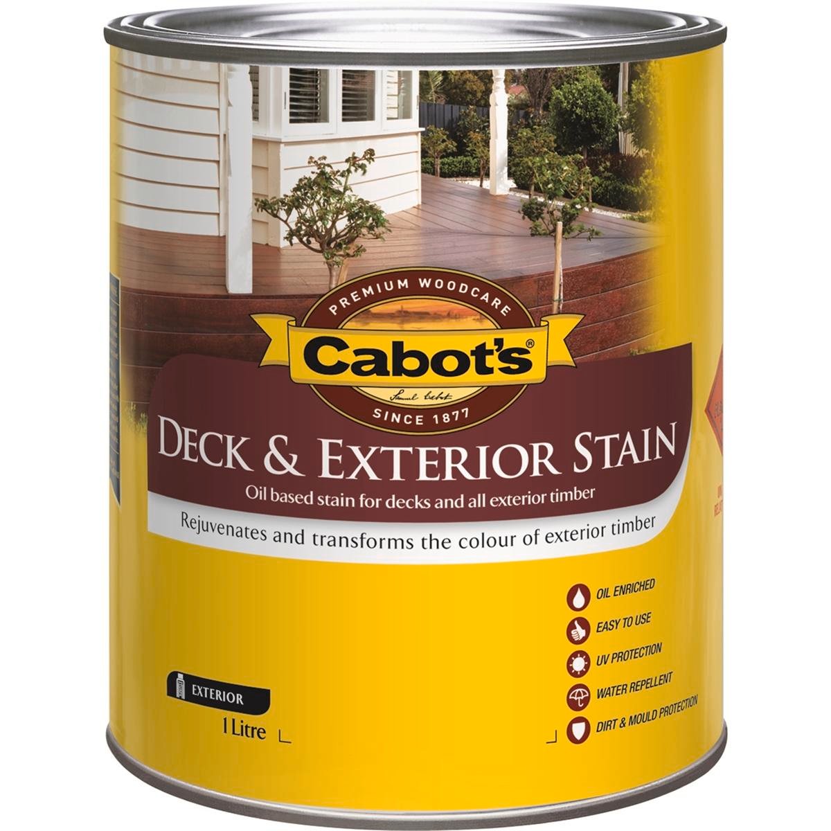 Cabot's 1L Merbau Oil Based Deck And Exterior Stain - 1L - Bunnings ...