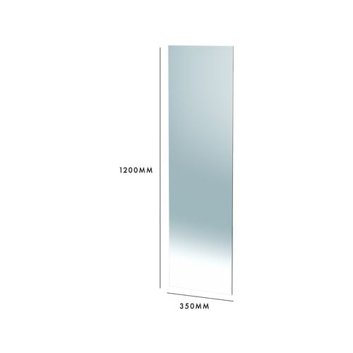 Living Elements 1200 x 350 x 5mm Flat Edge Mirror - Bunnings Australia