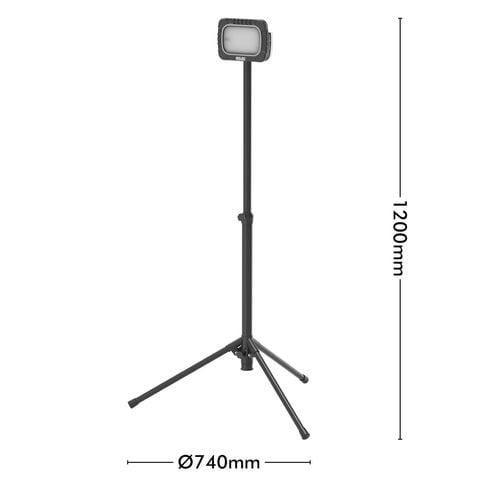Arlec Single-Head Rechargeable Work light With Tripod - Bunnings Australia