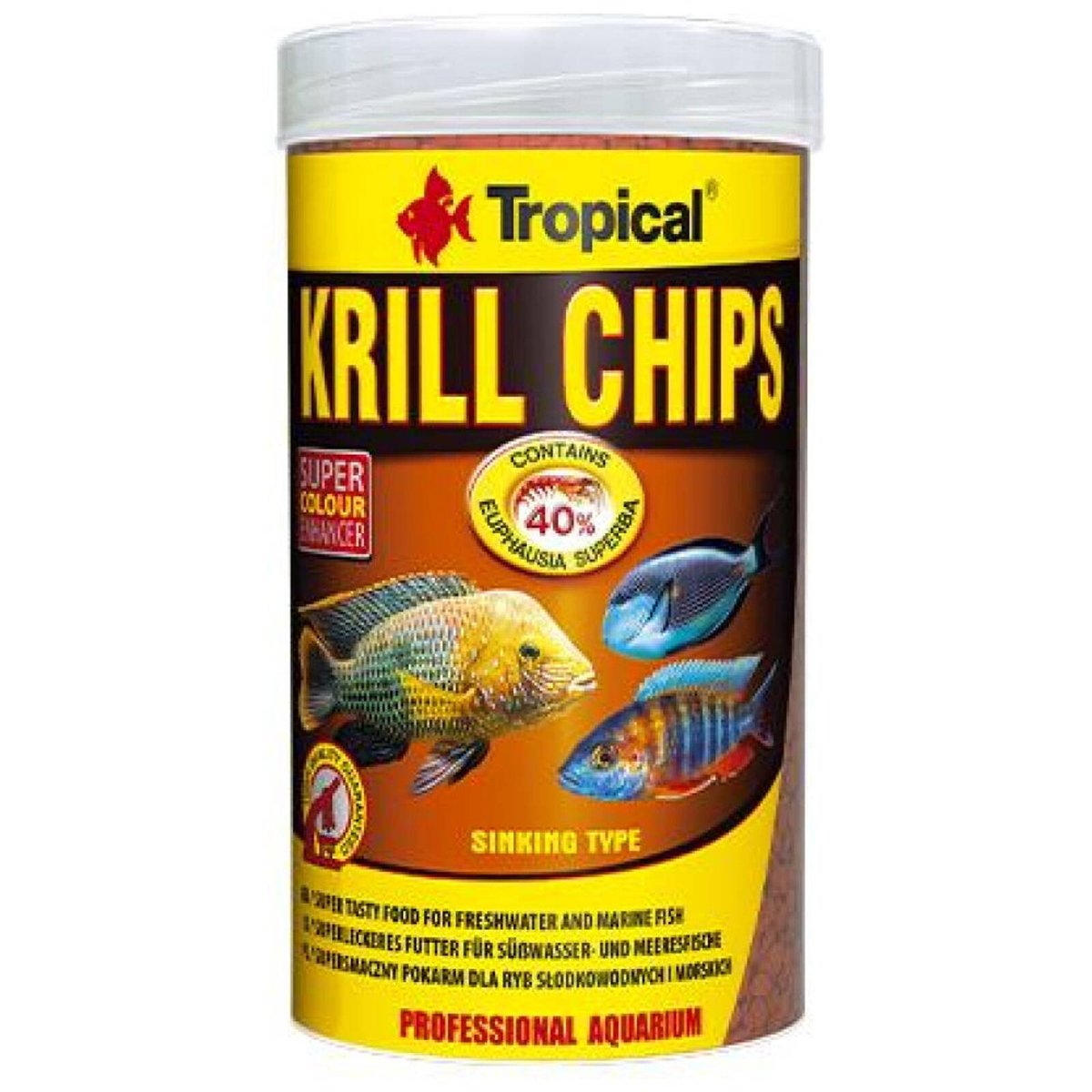 Tropical Fish Food Krill Chips 250ml - Bunnings Australia