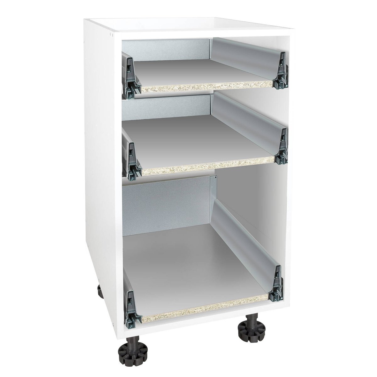 Kaboodle 450mm 3 Metal Sided Drawer Base Cabinet - Bunnings New Zealand