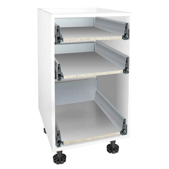 Kaboodle 450mm 3 Metal Sided Drawer Base Cabinet - Bunnings New Zealand