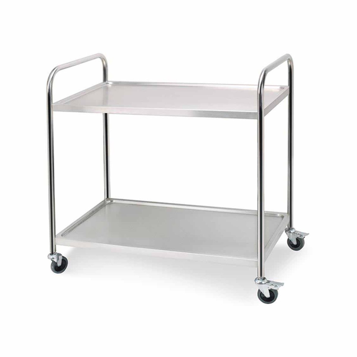 SOGA 2 Tier 86x54x94cm Stainless Steel Food Cart - Bunnings Australia