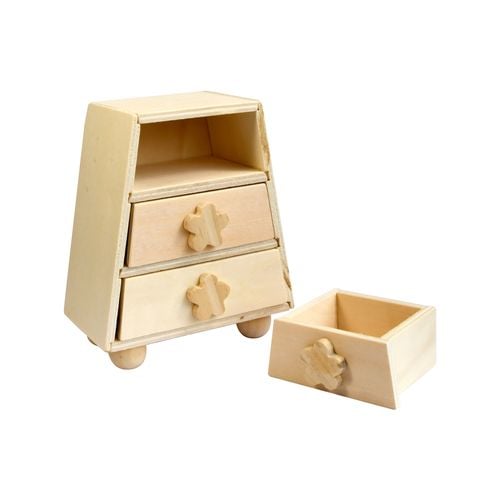 Boyle Wood Craft Project Kit Jewellery Box With Drawers - Bunnings ...