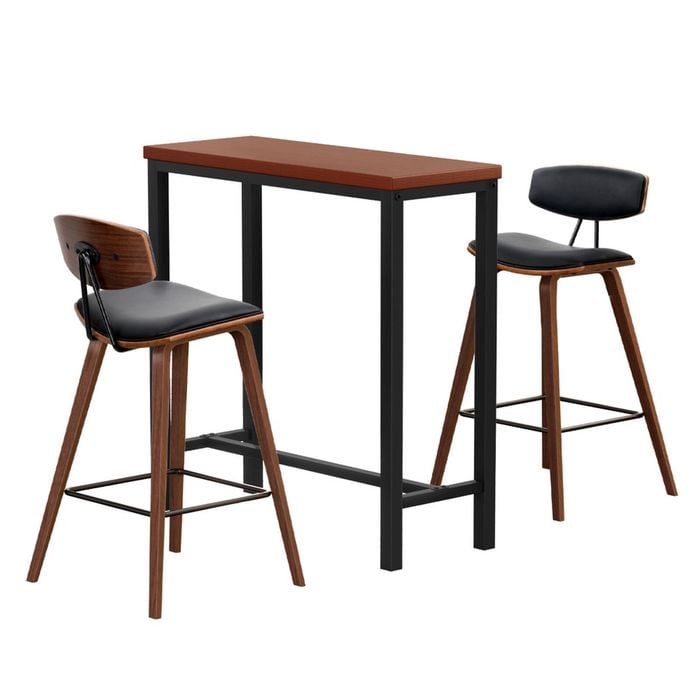 Artiss Bar Table and Stools Set Dining Desk Kitchen Chairs Cafe Pub ...