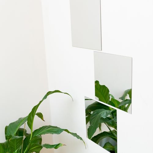 Edge 200 x 200mm Square Acrylic Mirror - Bunnings Australia