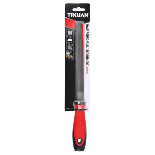 Trojan 200mm Second Cut Half Round File - Bunnings Australia