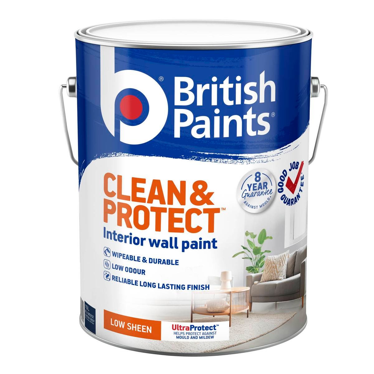 British Paints Extra Deep Low Sheen Clean and Protect Interior Paint ...