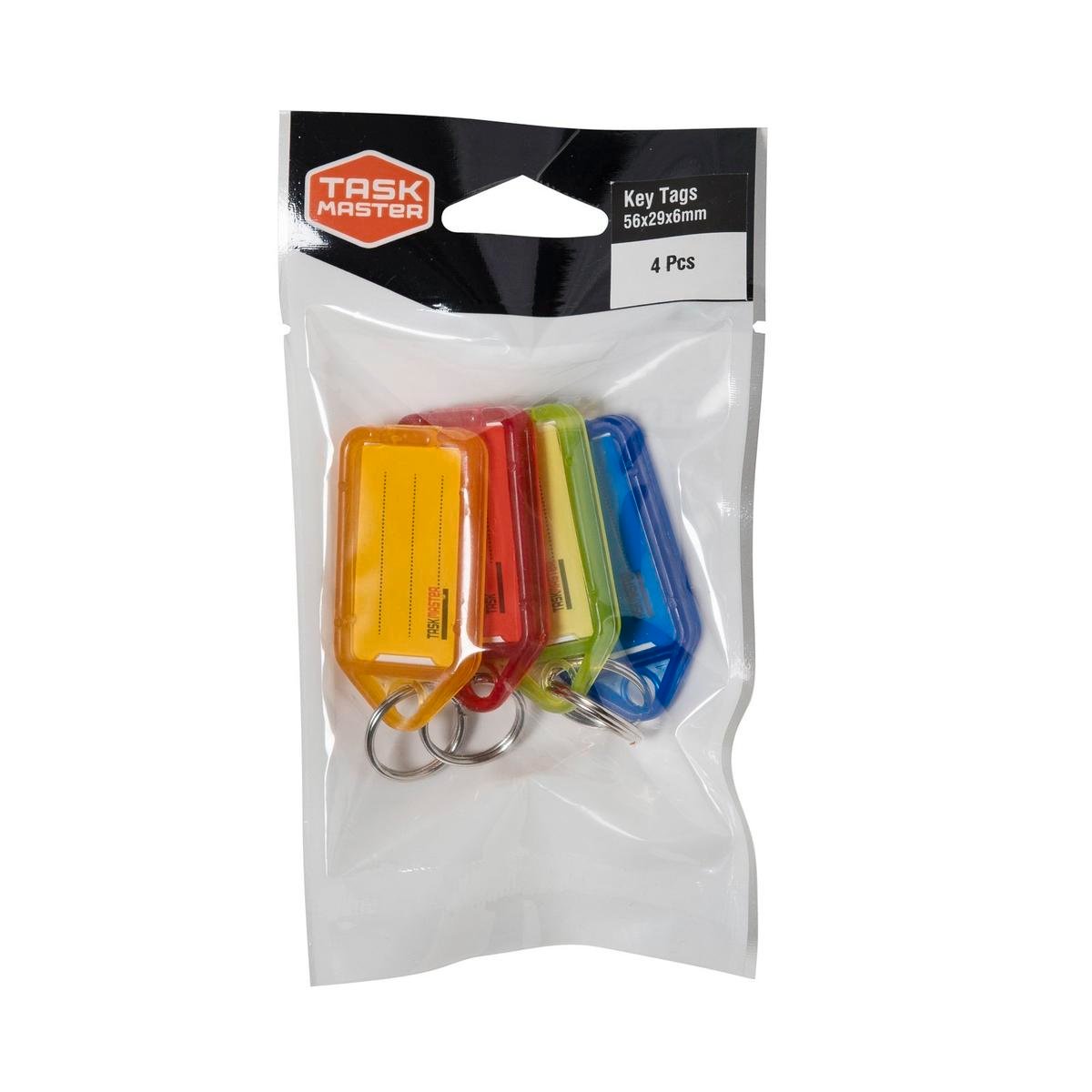 Taskmaster Key Tag With Key Ring - 4 Pack - Bunnings Australia
