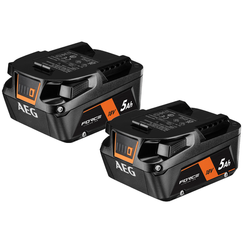 AEG 18V FORCE 5.0Ah Battery Twin Pack - Bunnings Australia