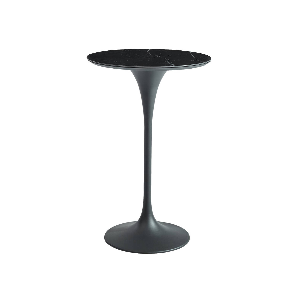 FurnitureOkay Vegas Sintered Stone Outdoor Bar Table (70cm Round ...