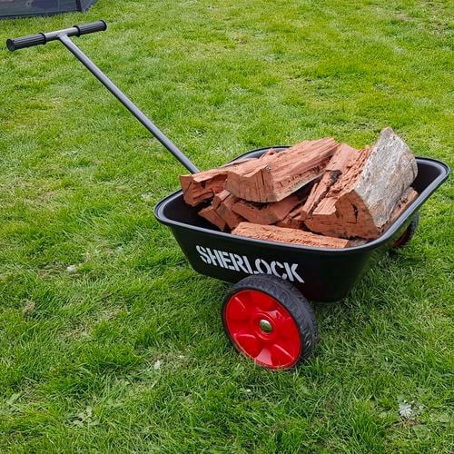 Sherlock 60L Black Flat-Free Poly Cart - Bunnings Australia