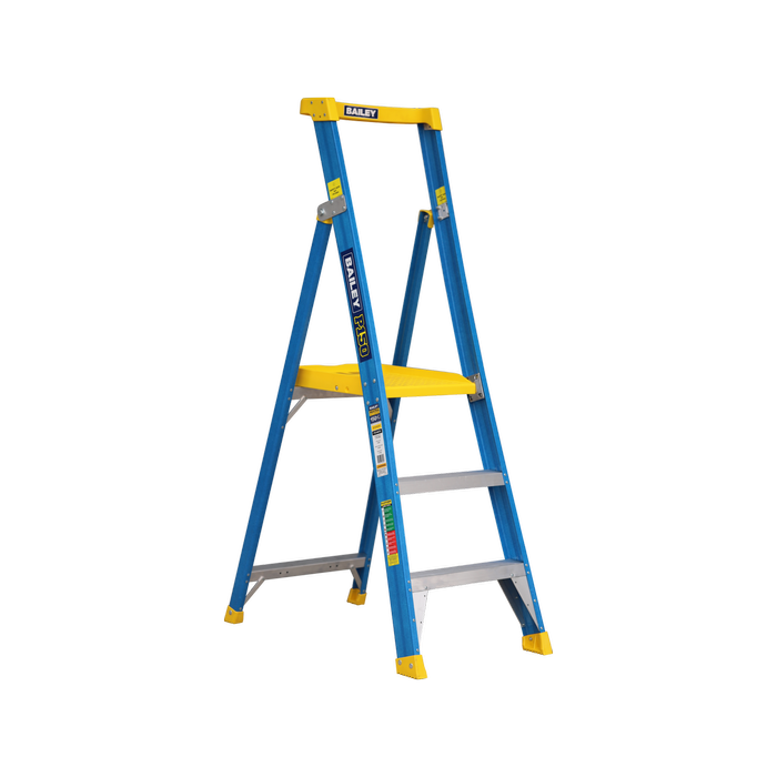 Bailey 0.9m 150kg P150 Fibreglass Platform Ladder - Bunnings Australia
