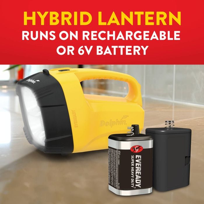 Eveready Dolphin Hybrid Rechargeable Floating LED Lantern 500 Lumen ...