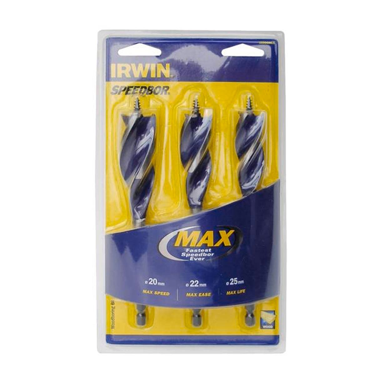 IRWIN Drill Bit Set 3 Piece Speedbor Max 10506618 - Bunnings New Zealand