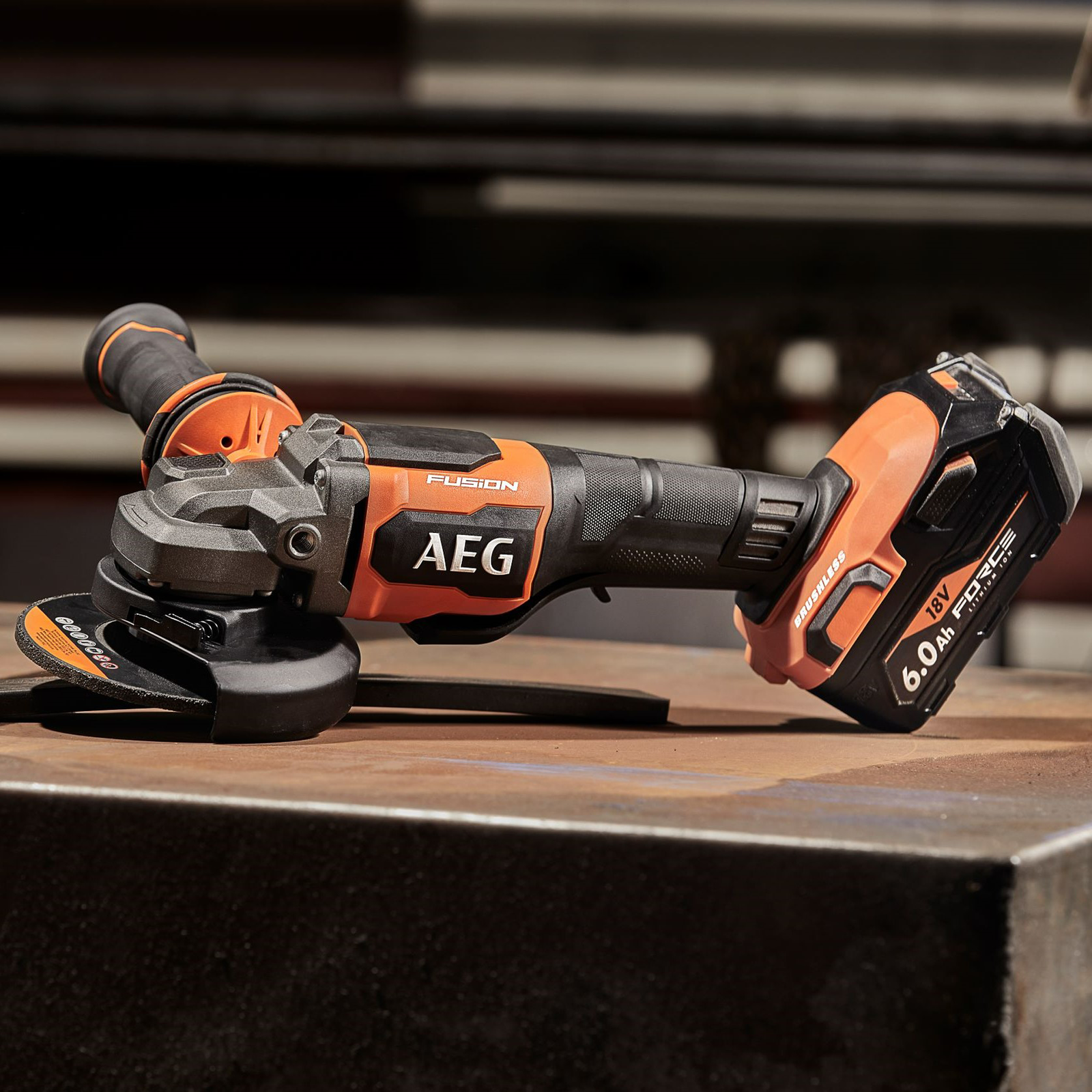 AEG 18V 125mm Fusion Angle Grinder Skin Only Bunnings Australia