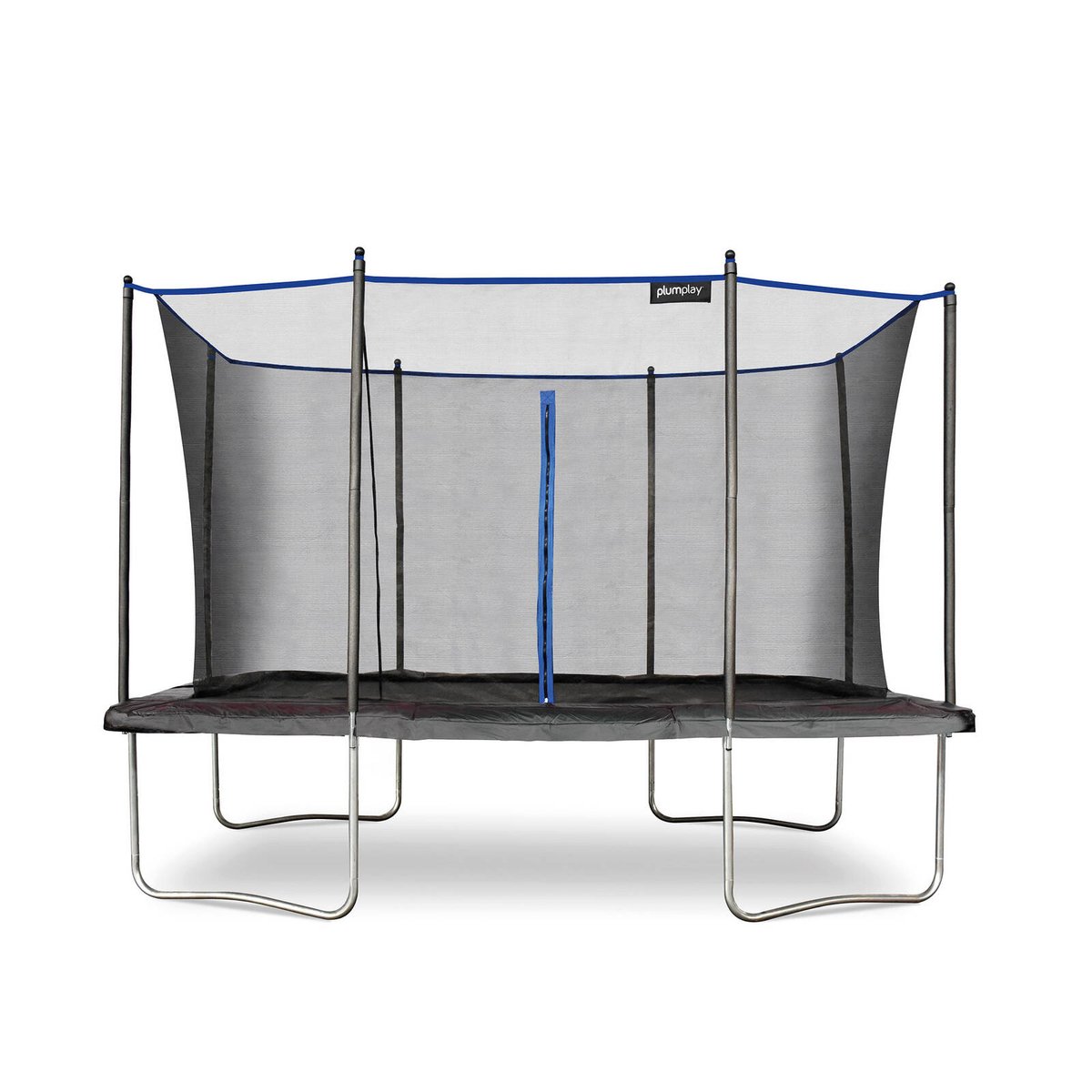 Plum 12ft x 8ft Rectangular Trampoline & Enclosure - PVC Padding | Safe ...