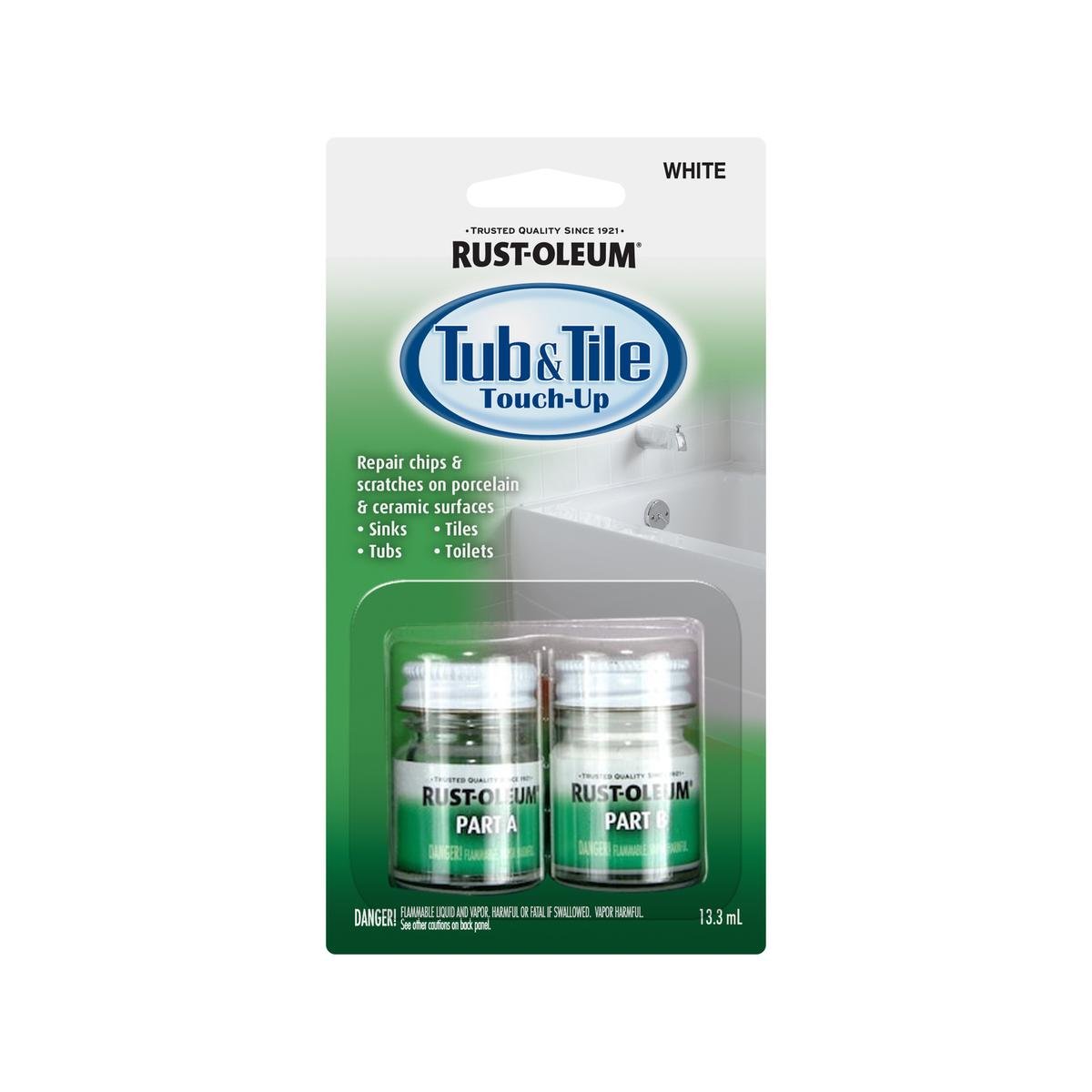 Rust-Oleum 13.3ml White Tub And Tile Touch Up Kit - Bunnings Australia