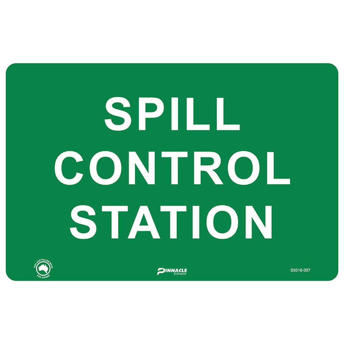 Pinnacle 300 x 200mm Metal Spill Control Station Sign - Bunnings Australia