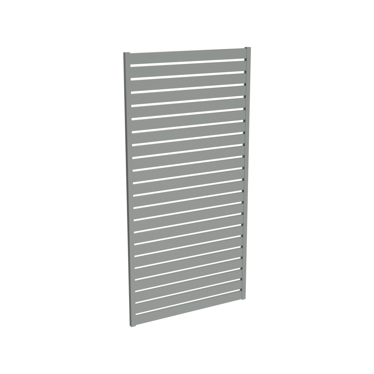 ProtectorAl 900 x 1766mm Palladium Silver Aluminium Slat Screen Kit ...