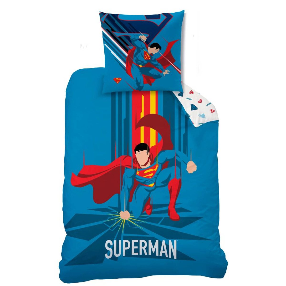 Superman Cotton Quilt Cover Set - Single Bed Size - Bunnings Australia