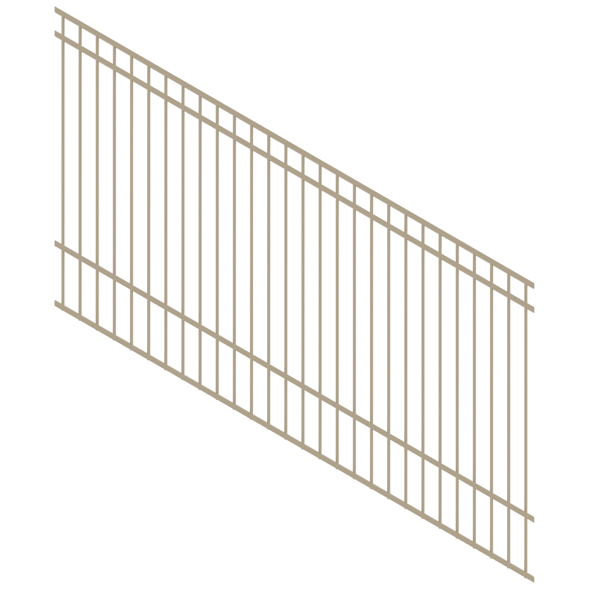 ProtectorAl 1201-2400W x 1200H Paperbark DTR All Up Pool Fence Panel ...