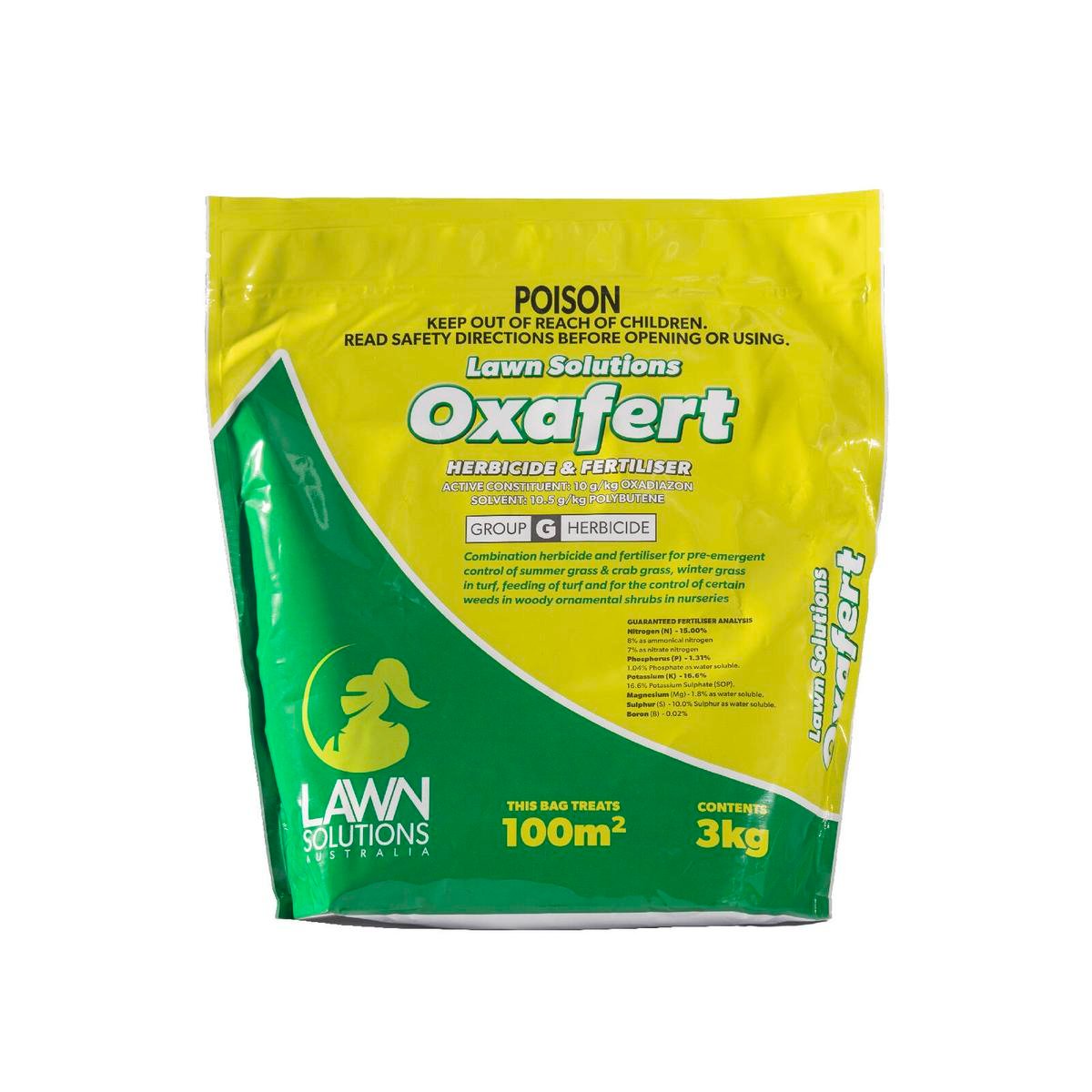 Lawn Solutions Australia 3kg Oxafert Herbicide And Fertiliser ...