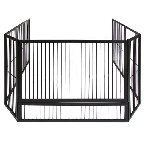 Scandia Heater Guard With Door - Large Black - Bunnings Australia