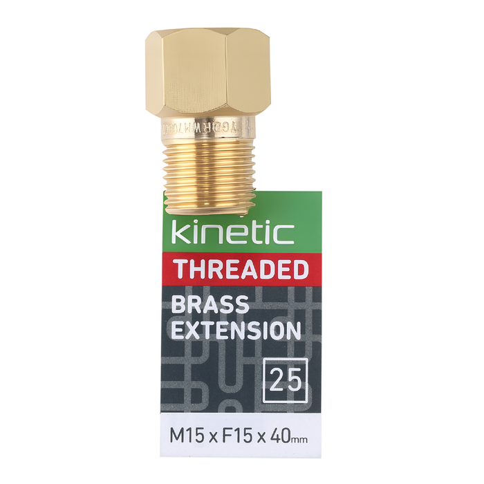 Kinetic - 40mm x 15mm Brass Threaded Extender LF - Bunnings New Zealand