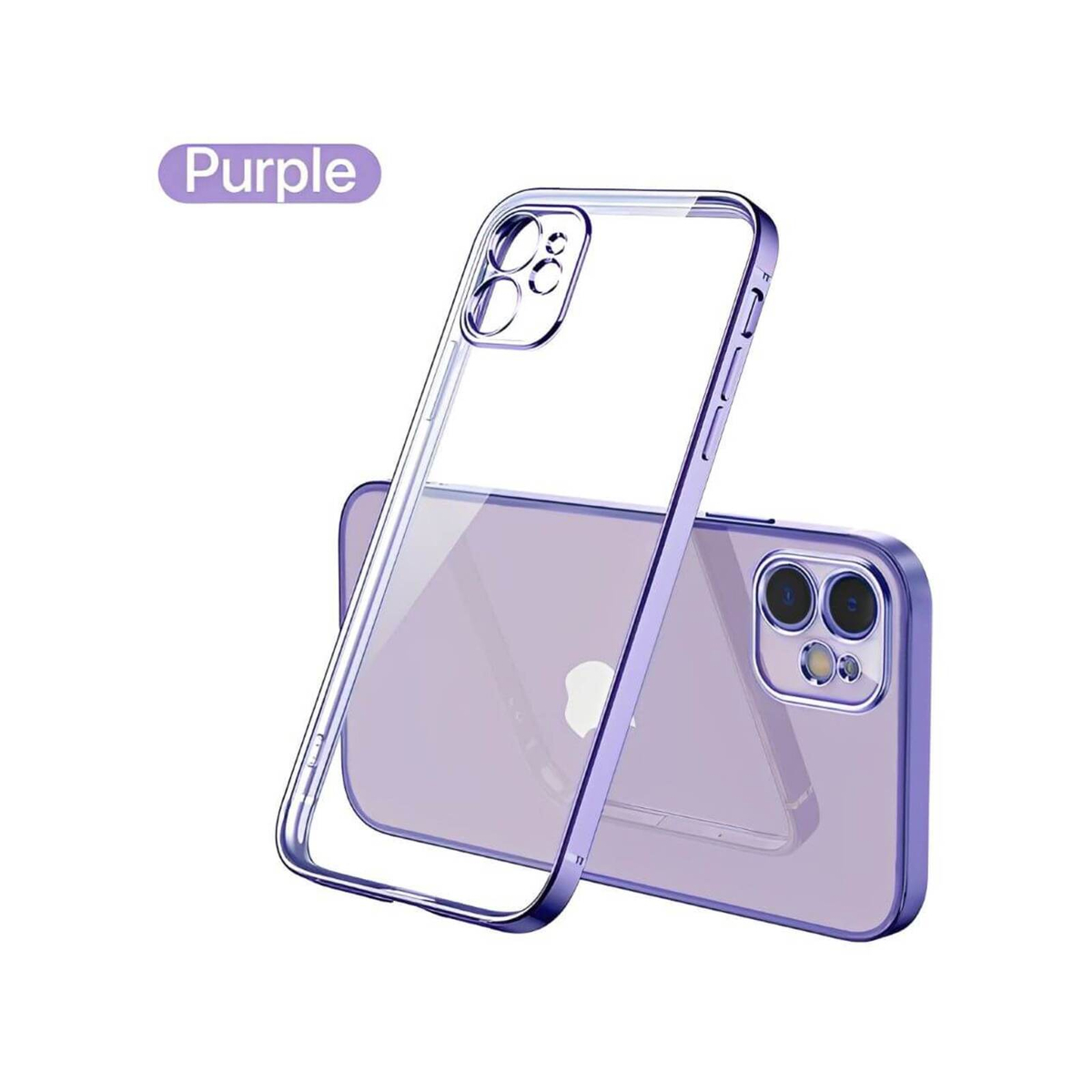 Iphone TPU Clear Case XR Soft Case Purple ShockProof Cover - Bunnings ...