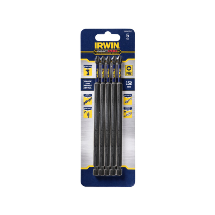IRWIN 152mm PH2 Impact Pro Performance - 5 Pack - Bunnings Australia