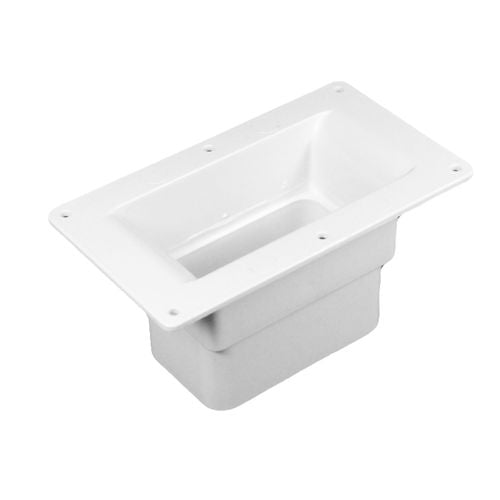 Icon Plastics 100 x 65mm Pop Metal Square PVC Dropper Outlet Downpipe ...