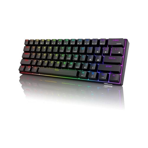 Royal Kludge RK61 Tri Mode RGB Hot Swappable Mechanical KB - Brown ...