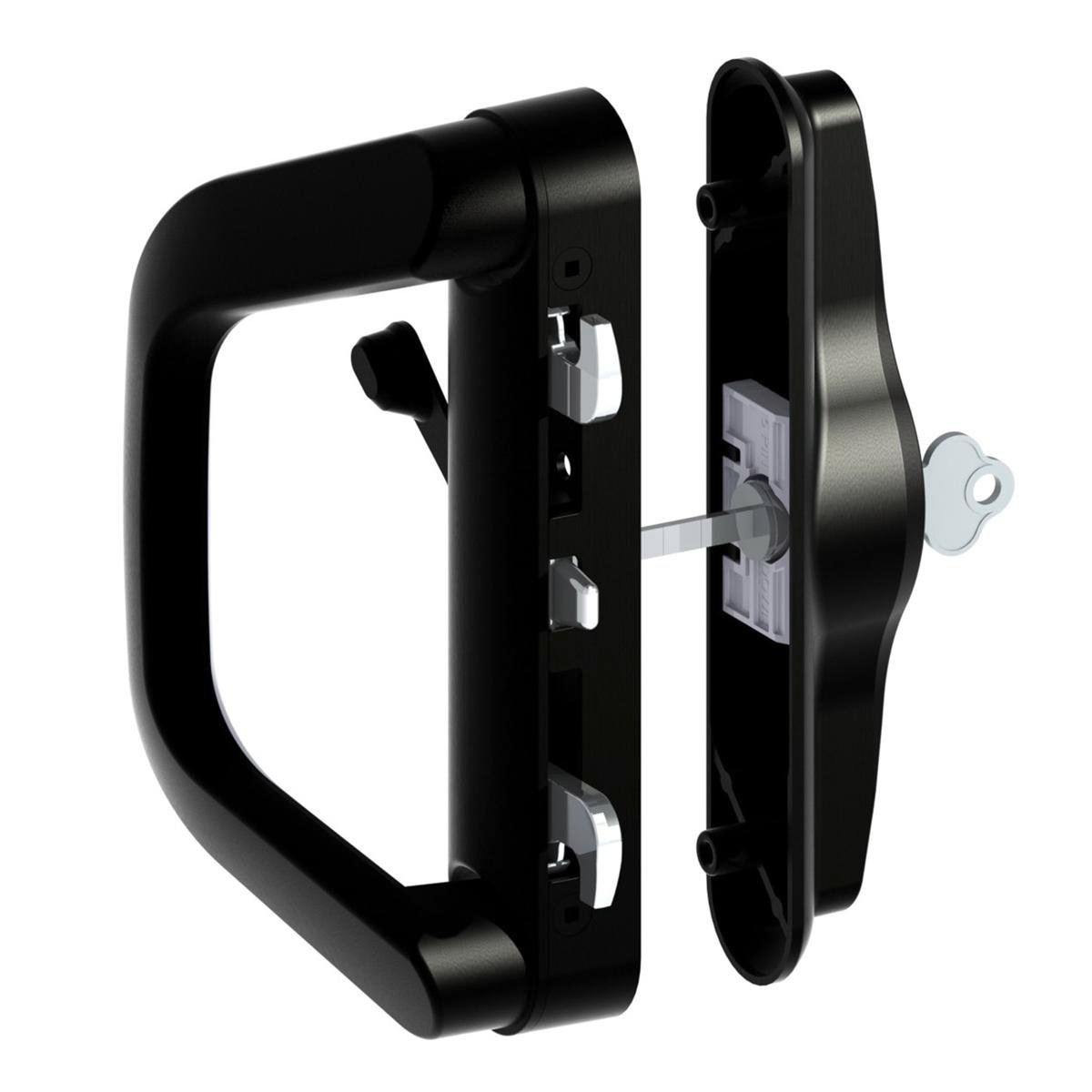 Yale Black Lockable Sliding Door Lock - Bunnings New Zealand