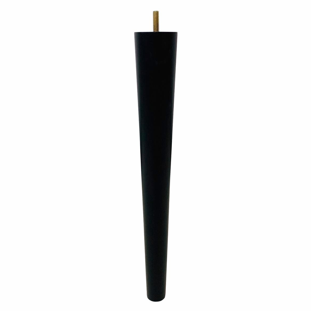 Adoored 53 - 30 x 400mm Black Round Tapered Pine Furniture Leg ...
